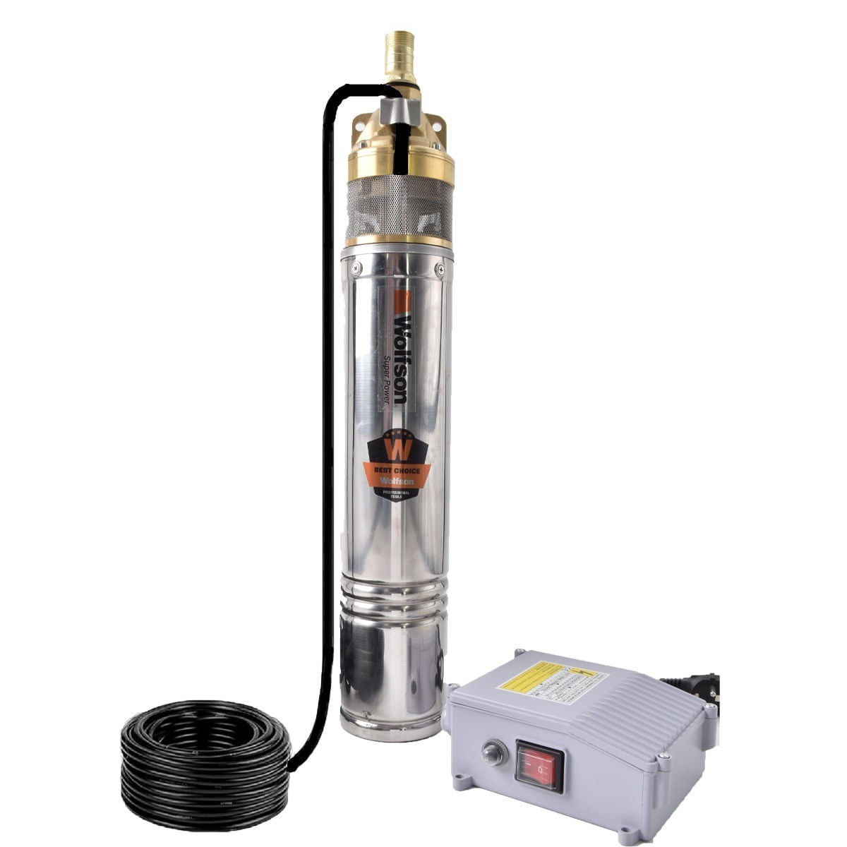 Pompa submersibila apa curata WOLFSON 4SKM-150 PRO - 1100W, 3300 l/h – Garden