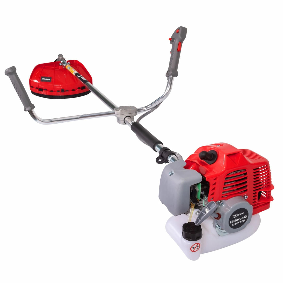 Motocoasa de umar pe benzina BLADE Alpin 555, 5.5CP, 52cc, 3200rpm ...